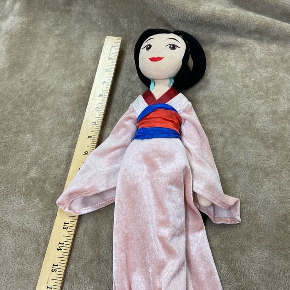 Disney | Toys | Disney Store Princess Mulan Plush Doll Pink Dress Girl ...